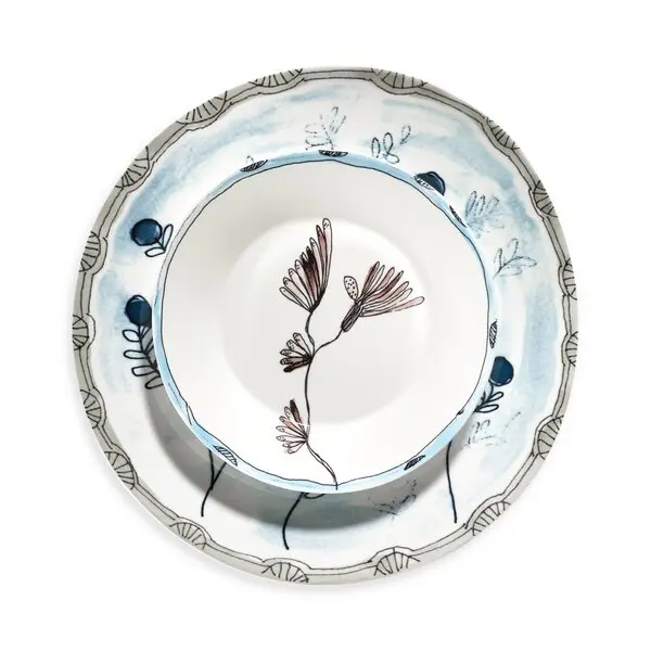 SERAX Marni Camelia Aubergine Pasta Bowl - Multi