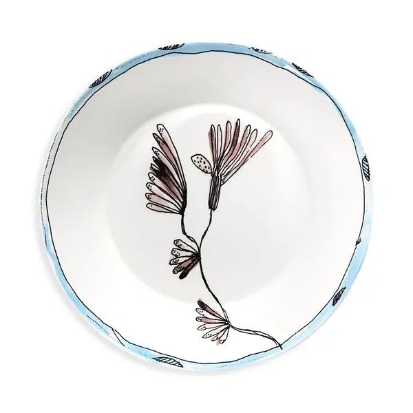 SERAX Marni Camelia Aubergine Small Serving Bowl - Multi