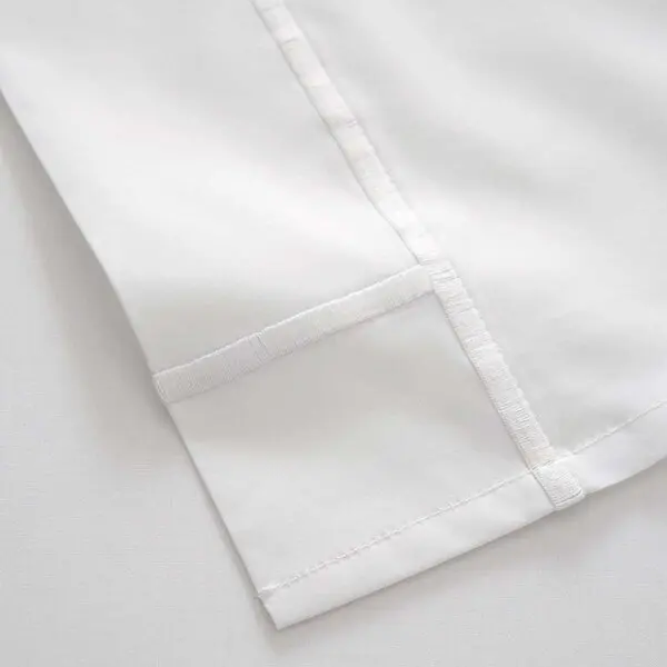 YVES DELORME Athena Flat Sheet, Twin - Blanc