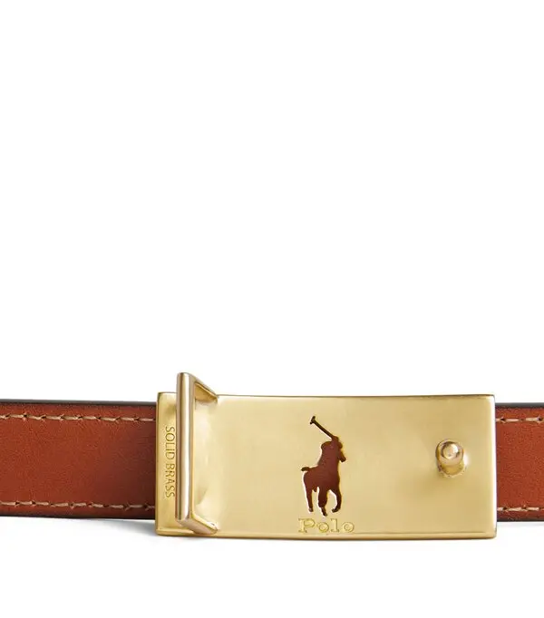 Ralph Lauren Polo Id Reversible Belt - Green | Editorialist display picture 1