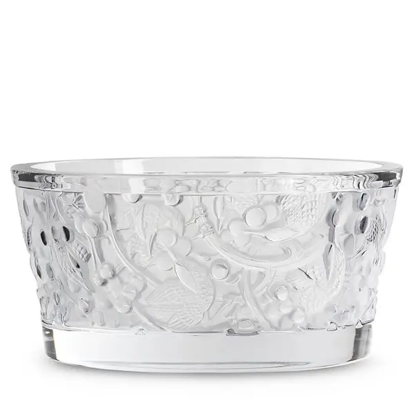 Lalique Merles & Raisins Bowl - Clear