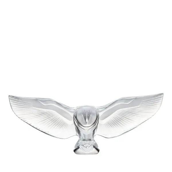 Lalique Barn Owl - Clear