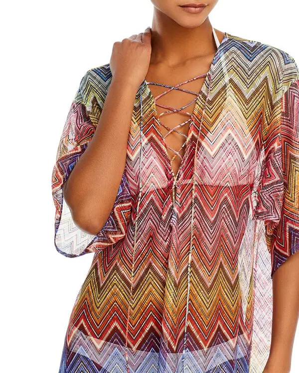 Missoni Multicolor Chevron Swim Cover-up Tunic