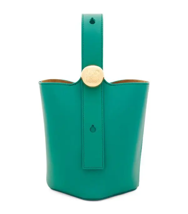 Loewe Mini Leather Pebble Bucket Bag