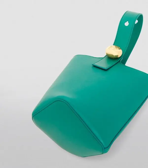 Loewe Mini Leather Pebble Bucket Bag