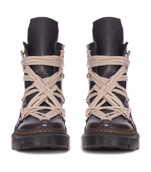 Rick Owens X Dr. Martens 1460 Dmxl Mega Lace Boots - Black