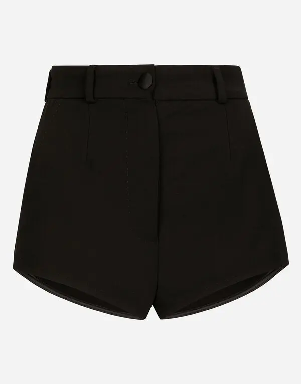 Dolce & Gabbana High-waisted Stretch Wool Shorts