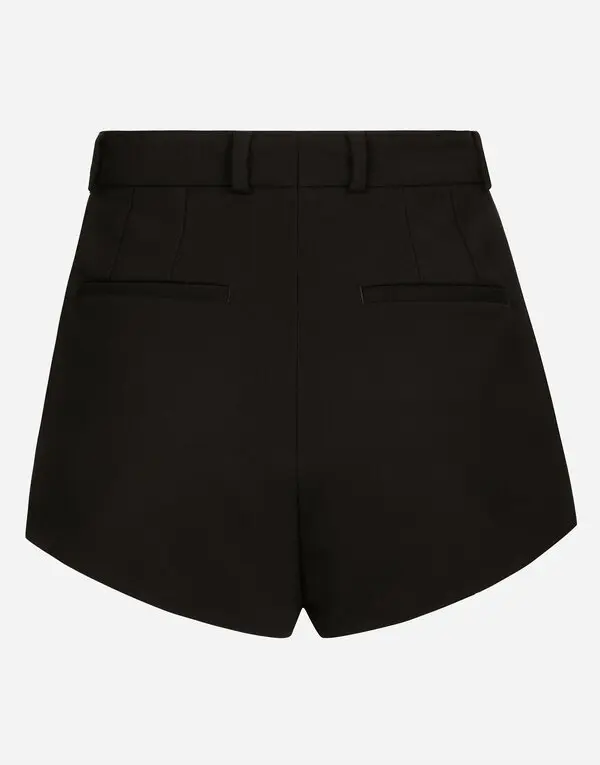 Dolce & Gabbana High-waisted Stretch Wool Shorts