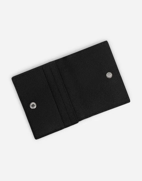 Dolce & Gabbana Calfskin Card Holder With Branded Plate
