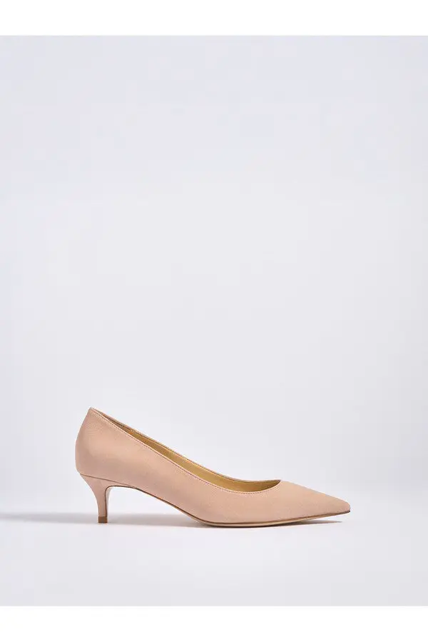 Marion Parke Classic Suede Kitten Heel Pumps