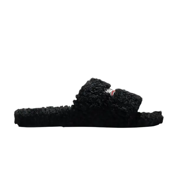 Balenciaga Furry Slides - Black
