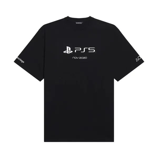Balenciaga Playstation Boxy Tee /white - Black