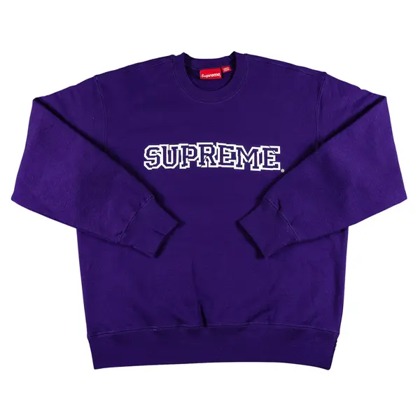 Supreme Shattered Logo Crewneck - Purple
