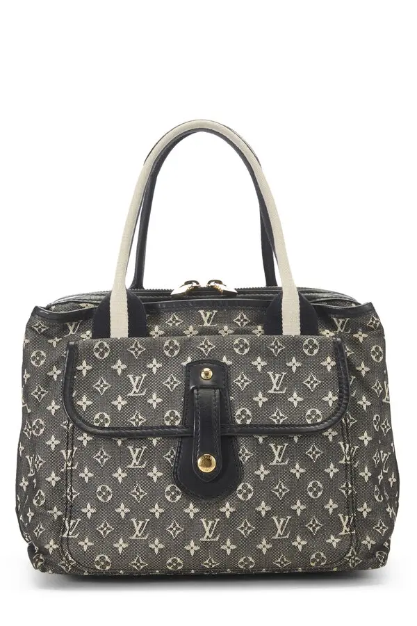 LOUIS VUITTON Monogram Mini Lin Sac Mary Kate - Navy
