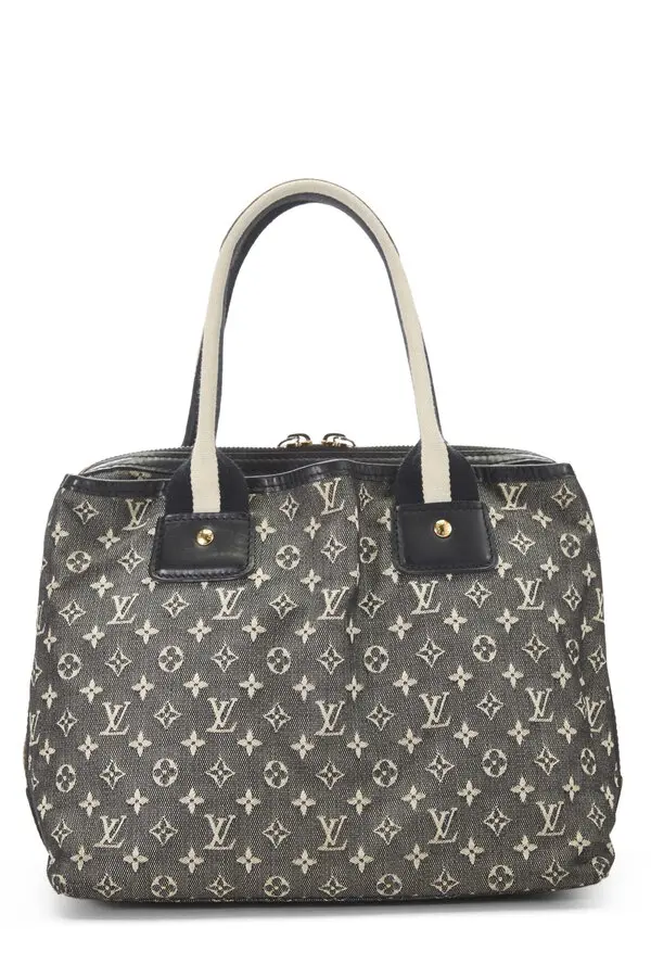 LOUIS VUITTON Monogram Mini Lin Sac Mary Kate - Navy