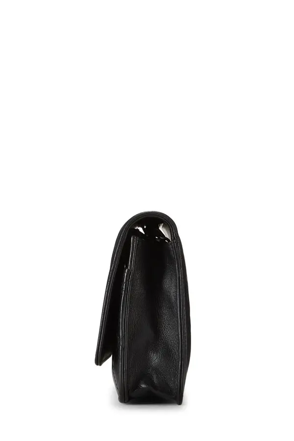 Chanel Quilted Lambskin Wallet On Chain - Black