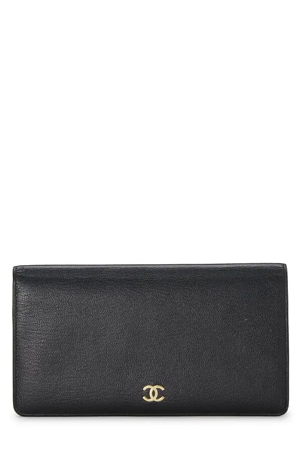Chanel Calfskin Long Flap Wallet