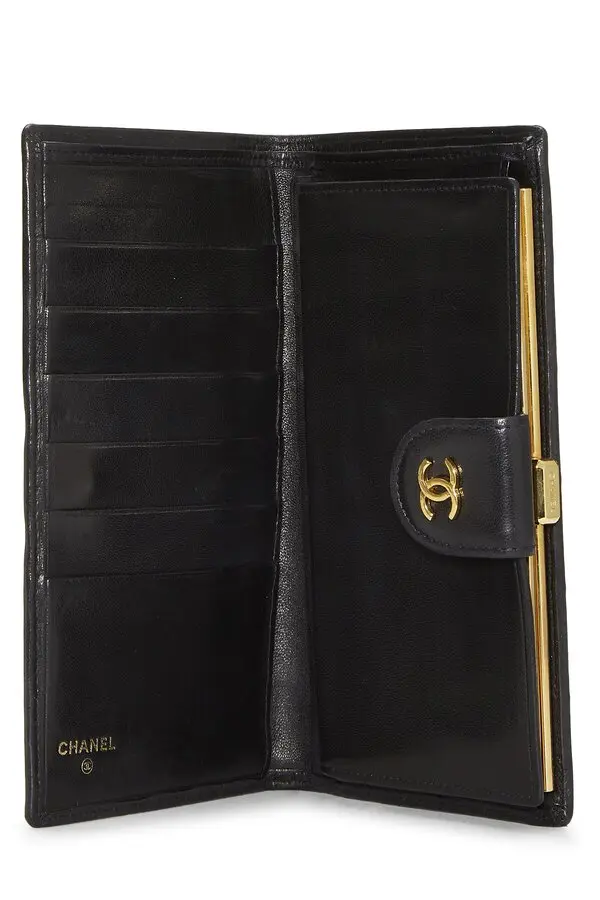 Chanel Calfskin Long Flap Wallet