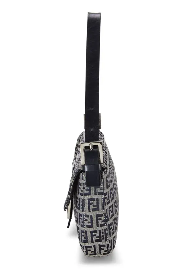 Fendi Zucchino Canvas Baguette Bag