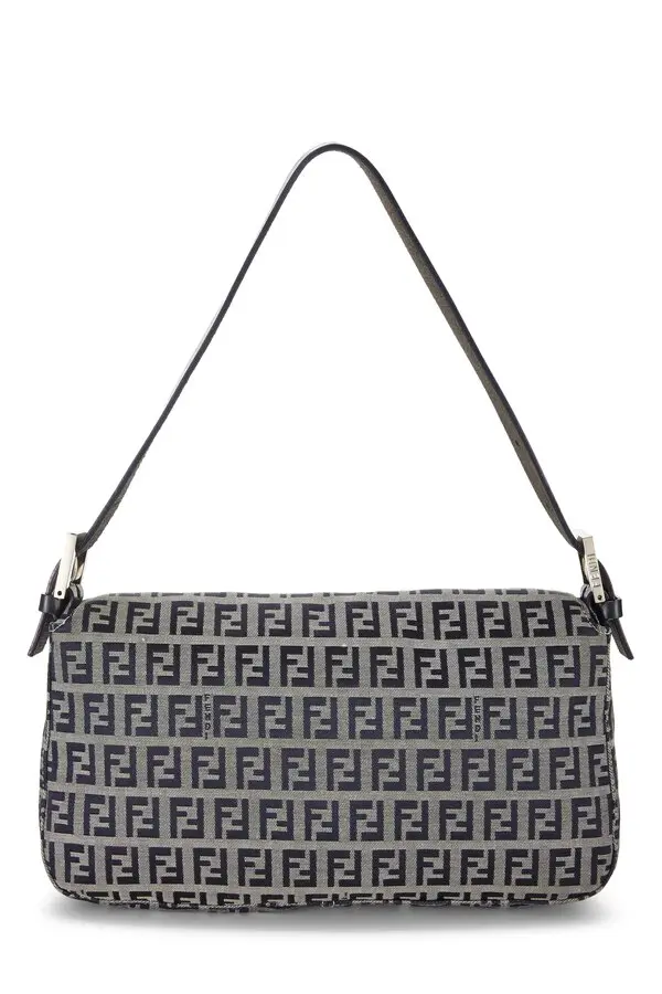 Fendi Zucchino Canvas Baguette Bag