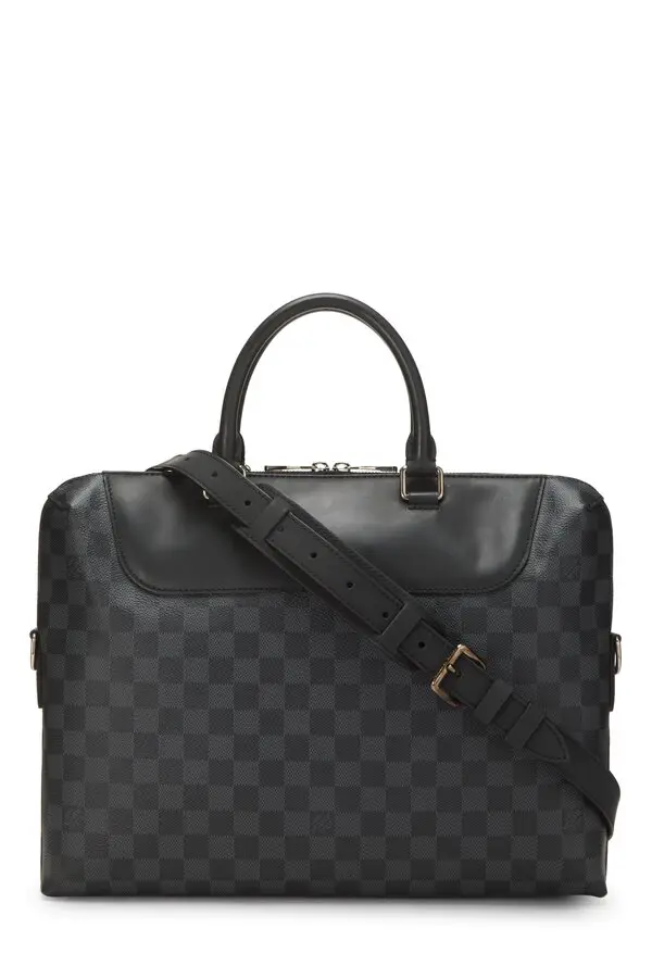 LOUIS VUITTON Damier Graphite Porte-documents Jour - Black