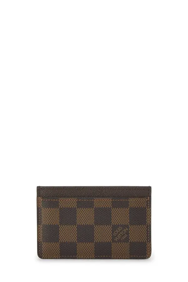 LOUIS VUITTON Damier Ebene Porte Cartes Simple