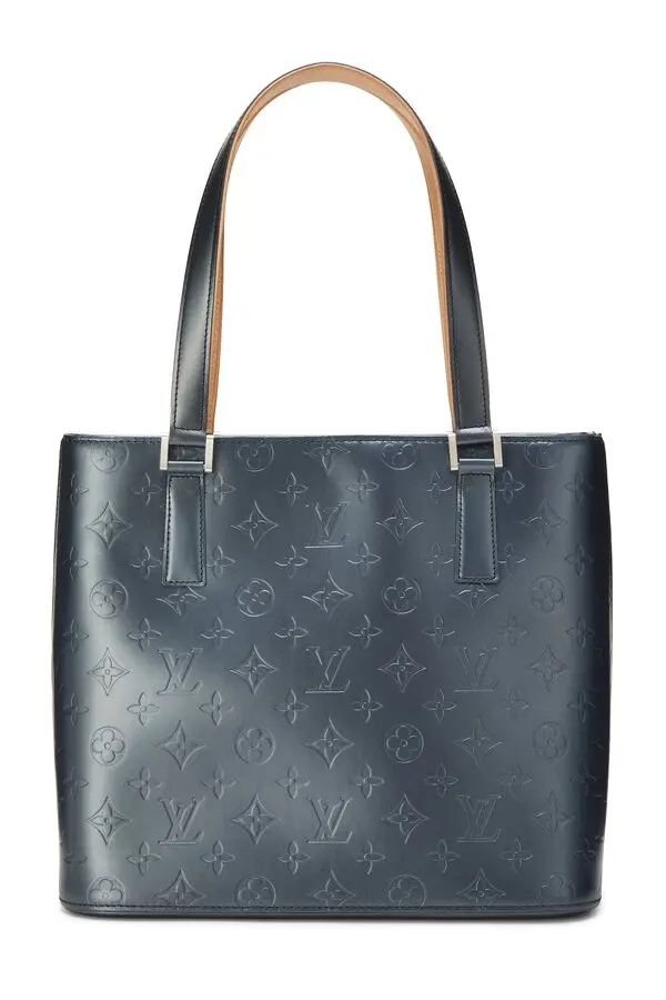LOUIS VUITTON Monogram Vernis Mat Stockton - Navy