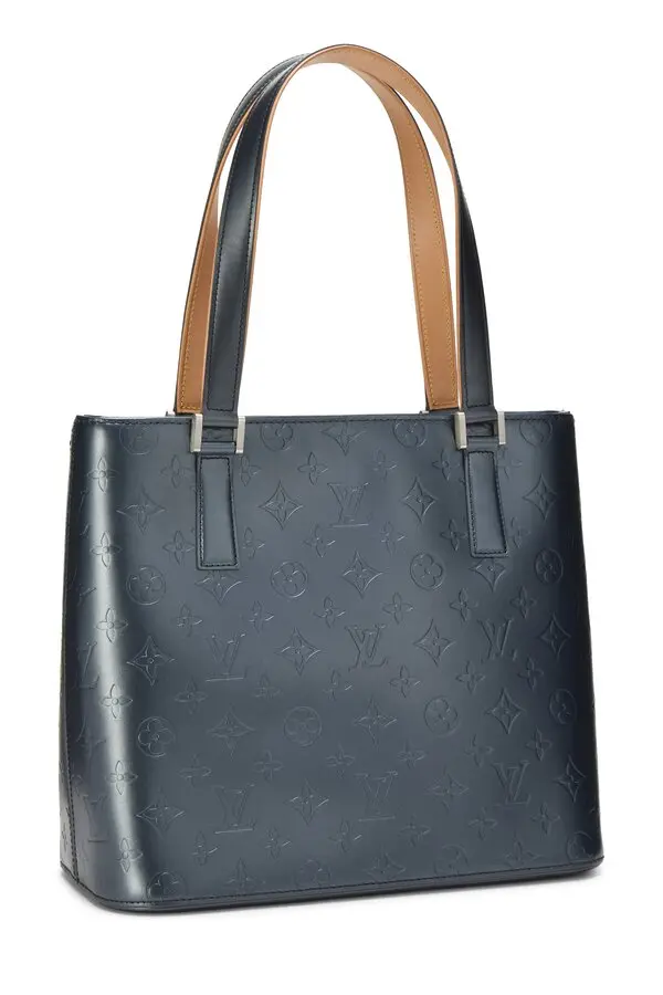 LOUIS VUITTON Monogram Vernis Mat Stockton - Navy