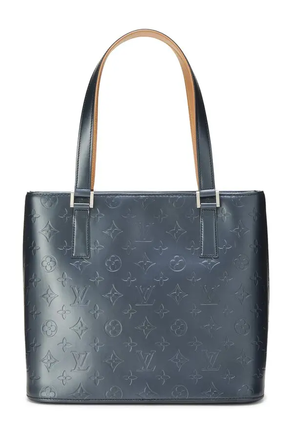 LOUIS VUITTON Monogram Vernis Mat Stockton - Navy