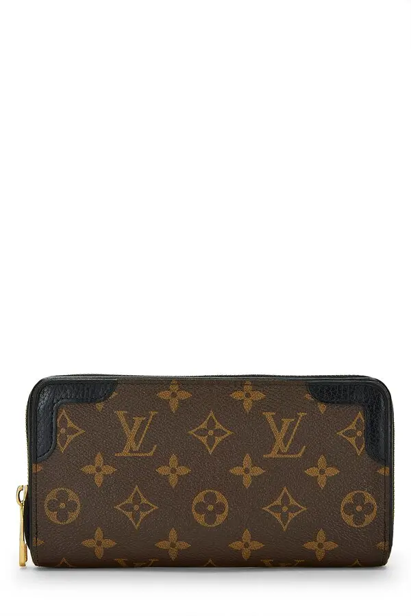 LOUIS VUITTON Monogram Canvas Retiro Zippy Continental Wallet - Black