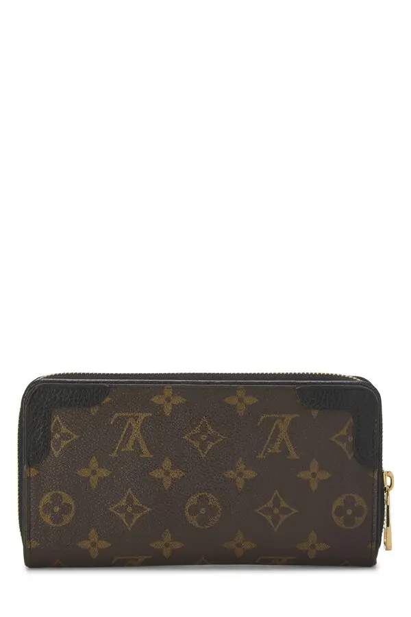 LOUIS VUITTON Monogram Canvas Retiro Zippy Continental Wallet - Black