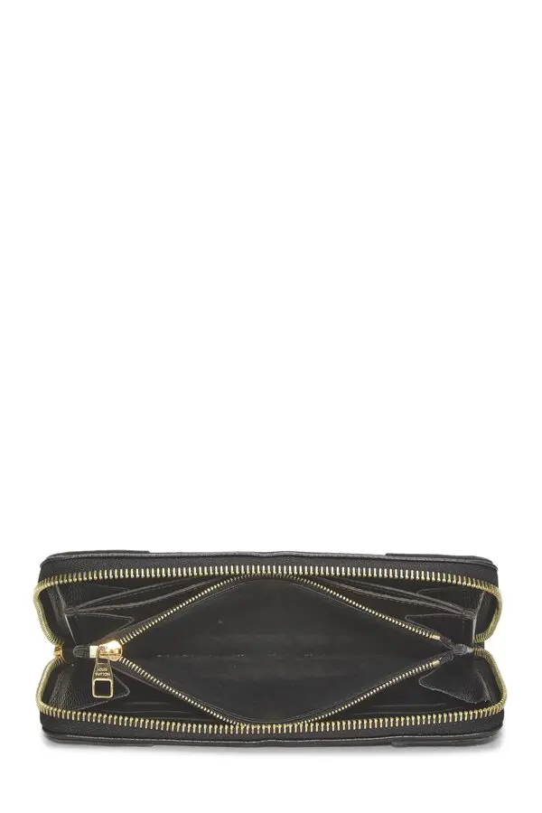 LOUIS VUITTON Monogram Canvas Retiro Zippy Continental Wallet - Black