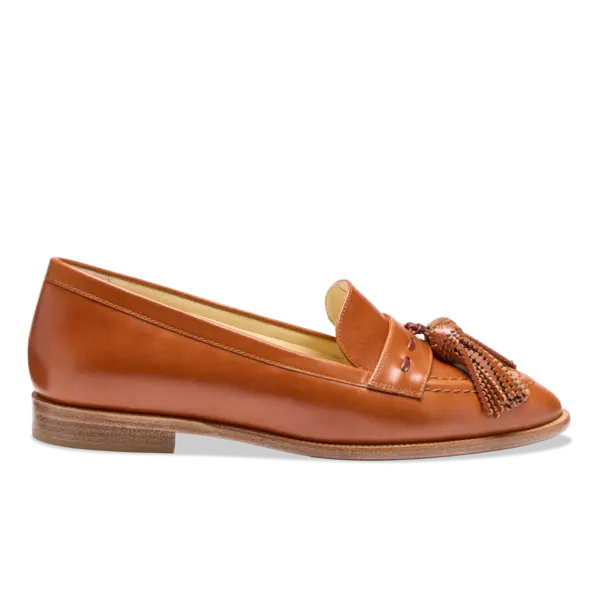 Sarah Flint Janet Loafer - Cognac Box Calf