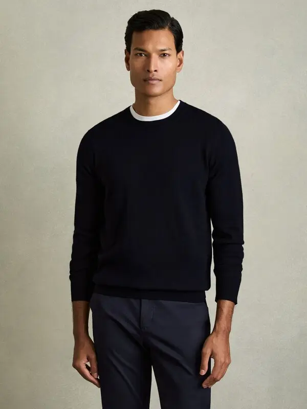 REISS Merino Wool Jumper Pack - Navy