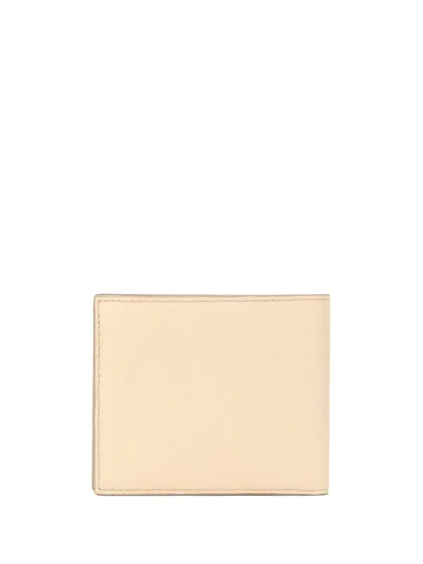 Dolce & Gabbana Embossed-logo Bi-fold Wallet - Neutrals
