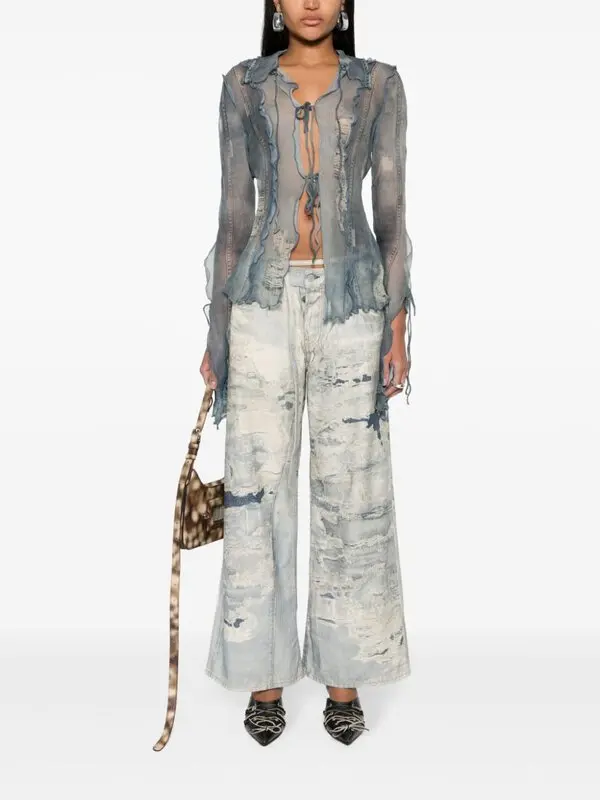 Acne Studios Low-waist Flared Trousers
