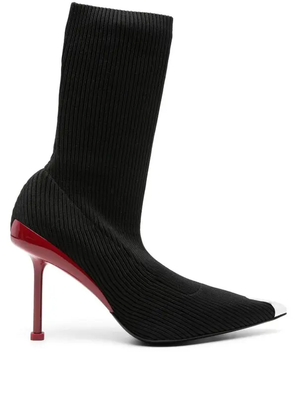 Alexander McQueen Knit Ankle Boots