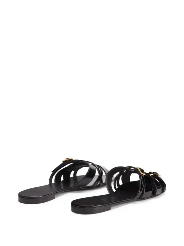 GIUSEPPE ZANOTTI Alhima Leather Sandals - Black