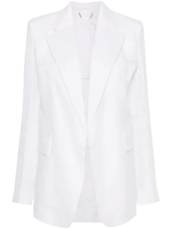 Chloé Open-front Ramie Blazer