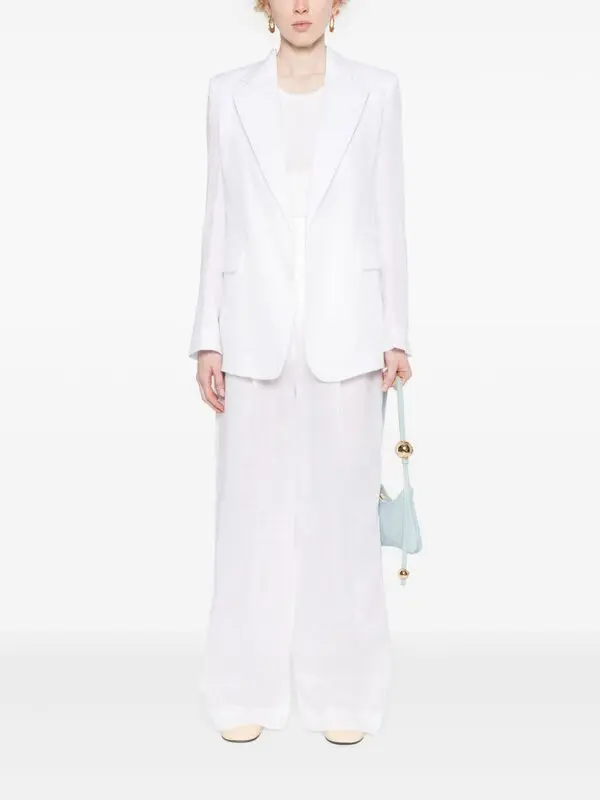 Chloé Open-front Ramie Blazer