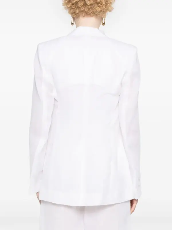 Chloé Open-front Ramie Blazer