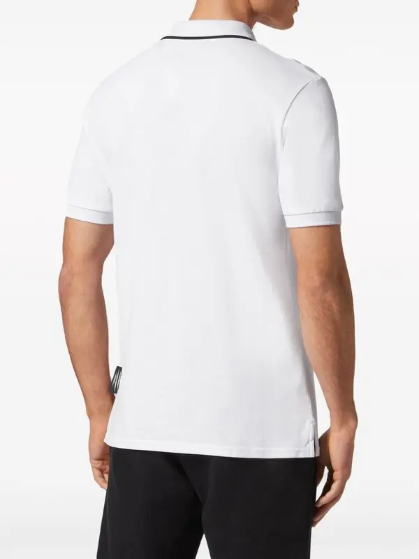 PLEIN SPORT Logo-appliqué Cotton Polo Shirt