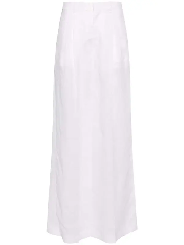 Chloé Wide-leg Ramie Trousers