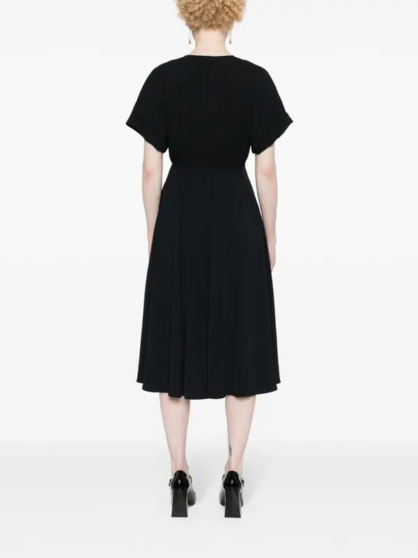 NISSA Lace-detailed Midi Dress