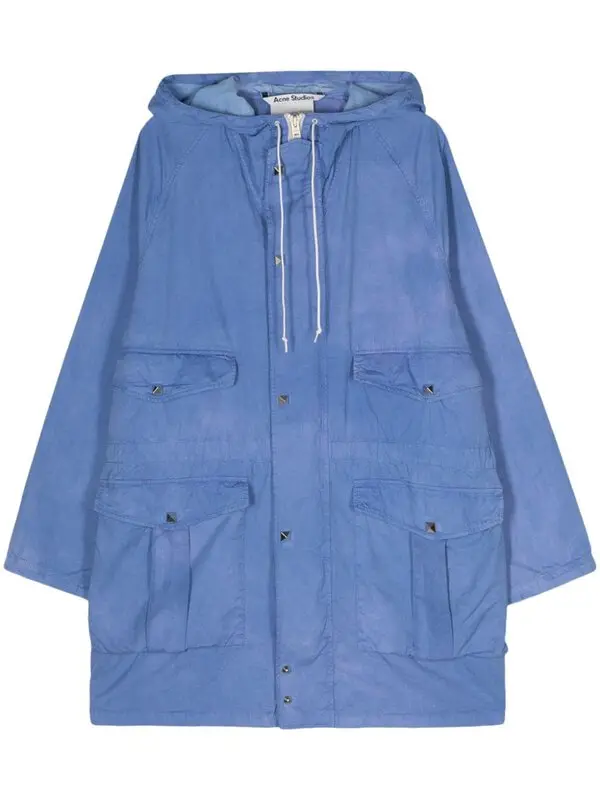 Acne Studios Stud-detailed Parka - Blue