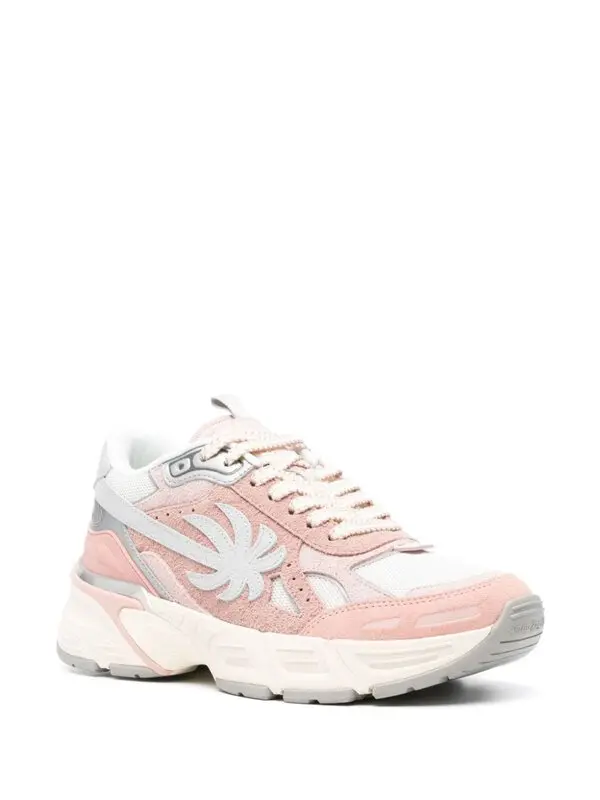 Palm Angels Pa 4 Palm-patch Sneakers - Pink