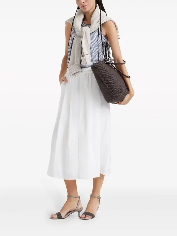 Brunello Cucinelli Striped Cotton Tank Top