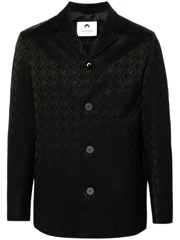 MARINE SERRE Moon Diamant Jacquard Blazer