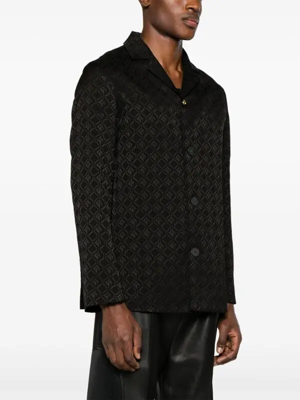 MARINE SERRE Moon Diamant Jacquard Blazer