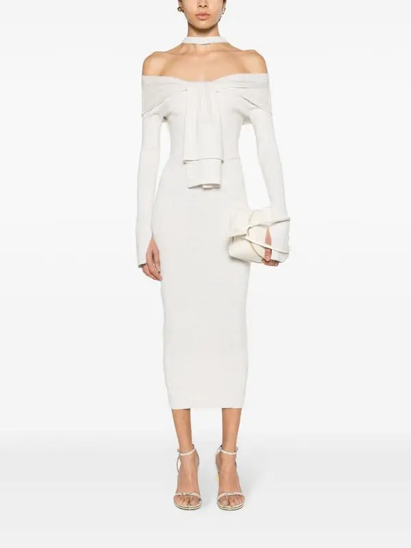Jacquemus La Robe Doble Midi Dress - Neutrals